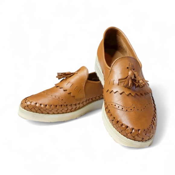 Sols | Shoes | Sols Tan Loafers With Tassels | Poshmark